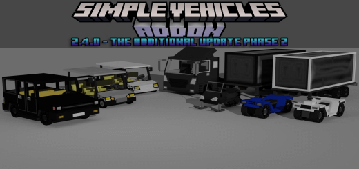 Simple Vehicles – Minecraft Addon