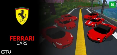 Ferrari Cars Mod » MCDL Minecraft Addons